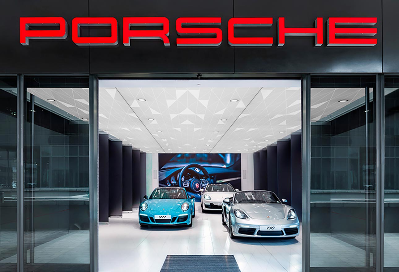 Porsche Office Design & Fit Out Project | FMCG, Retail Sector | Trend Group